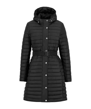 Barbour Quilted Cotton Long Sleeve Zip Up Jacket - Black