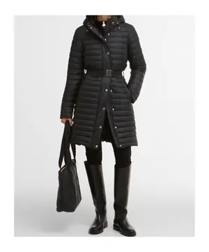 Barbour Quilted Cotton Long Sleeve Zip Up Jacket