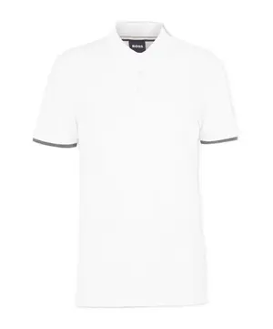 Hugo Boss Logo Short-sleeve Polo Shirt - White