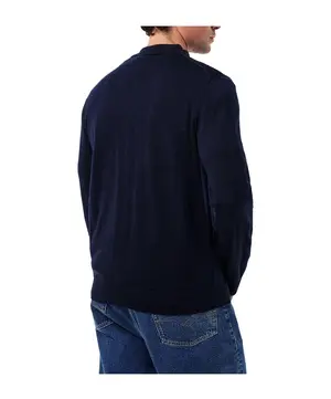 Polo Ralph Lauren Navy Long-sleeve Knit Polo