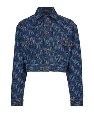 VIVIENNE WESTWOOD Viv Logo Denim Jacket - Blue