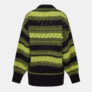 GANNI Crew-neck Knit Cardigan