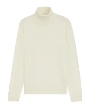 Hugo Boss X Beckham Rollneck Cashmere Sweater - White