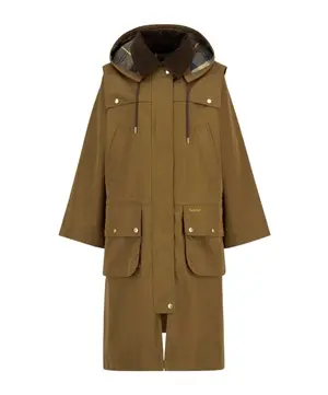 Barbour Long-sleeved Trench Coat - Brown