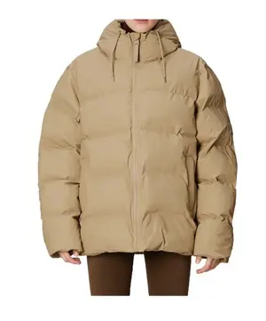Rains Long-sleeved Cotton-padded Jacket - Sand