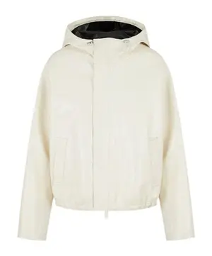 Emporio Armani Cropped Hooded Windbreaker
