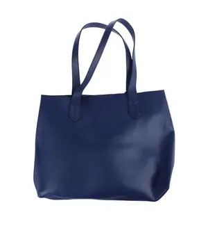 Emporio Armani Leather Shopper Tote Bag