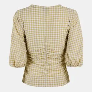 GANNI Checked Blouse