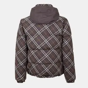 Burberry Down Jacket With Classic Check Pattern