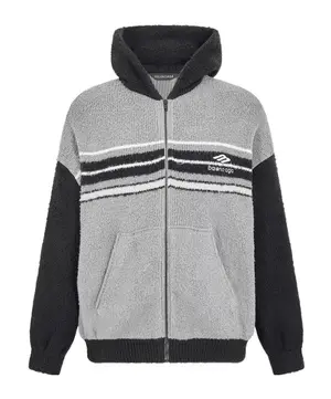 Balenciaga Zip-up Hoodie With Logo Detail