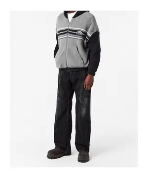 Balenciaga Zip-up Hoodie With Logo Detail