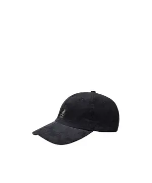 KANGOL Corduroy Baseball Cap - Black