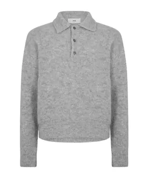 AMI Paris Knitted Top - Gray