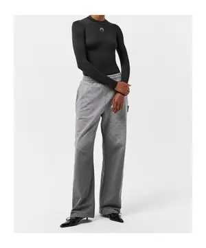 MARINE SERRE Moon Detail Long Sleeve T-shirt