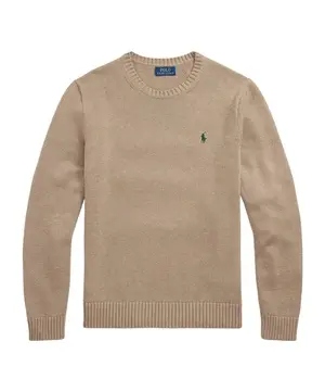 Polo Ralph Lauren Crew Neck Knit Sweater With Embroidered Pony Logo