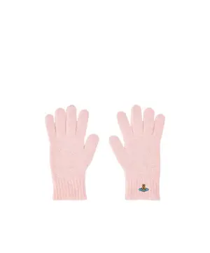 VIVIENNE WESTWOOD Knitted Five-finger Gloves - Pink