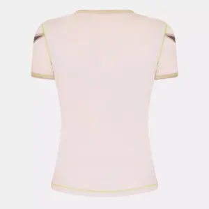 DIESEL® Crew Neck Printed Short Sleeve T-shirt - Nude