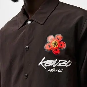 Kenzo Lapel Shirt-style Jacket With Floral Print