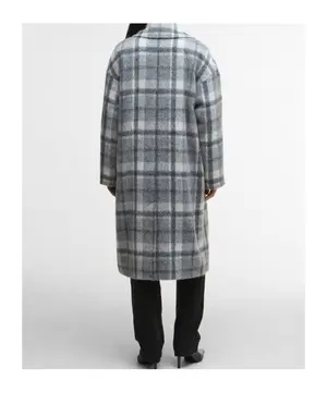 Barbour Double-breasted Plaid Coat