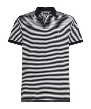 Tommy Hilfiger Logo Short Sleeve Polo Shirt - Black