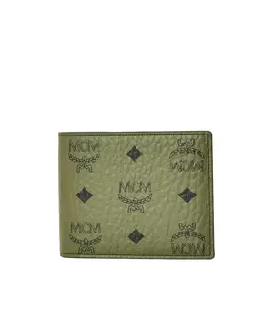 Mcm Bifold Wallet - Green