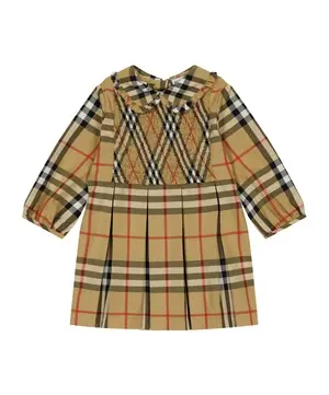 Burberry Plaid Collared Dress