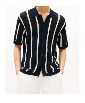 Tommy Hilfiger Vertical Stripe Short-sleeve Patterned Shirt