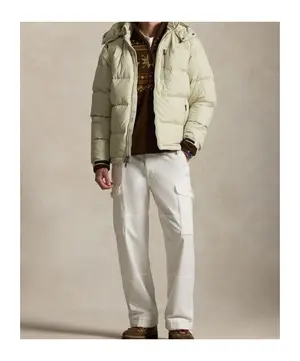 Polo Ralph Lauren El Cap Puffer Down Jacket With Detachable Hood - Nude
