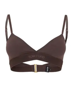 TOM FORD Logo Modal Signature Bra - Black