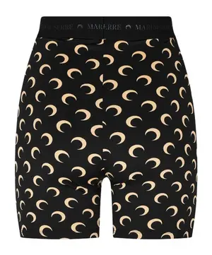 MARINE SERRE Moon Print Shorts - Black