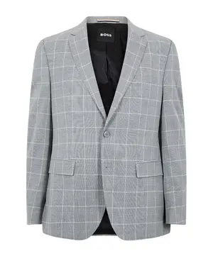 Hugo Boss Classic Check Blazer - Gray