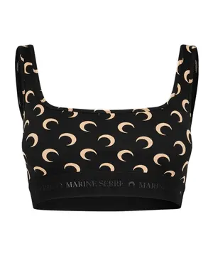 MARINE SERRE Moon Print Vest - Black
