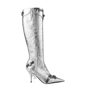 Balenciaga Cagole Over-the-knee Boots - White