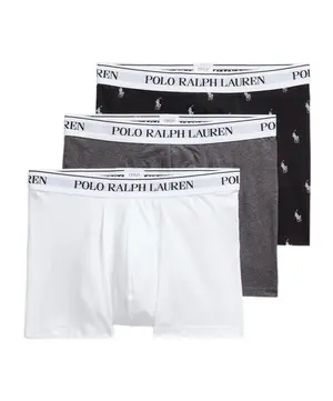 Polo Ralph Lauren 3-pack Cotton Trunks - White