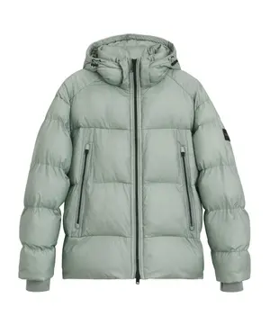 Hugo Boss Orbok Oversized Puffer Jacket - Gray