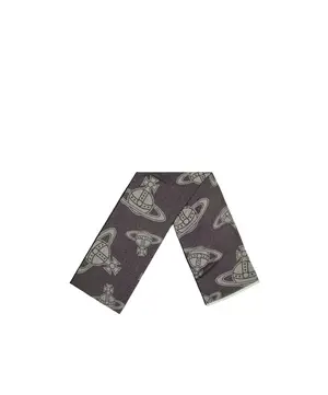 VIVIENNE WESTWOOD Viv Full-length Lightweight Scarf - Black