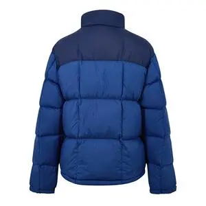 Polo Ralph Lauren Color-blocked Down Jacket With Detachable Hood - Blue