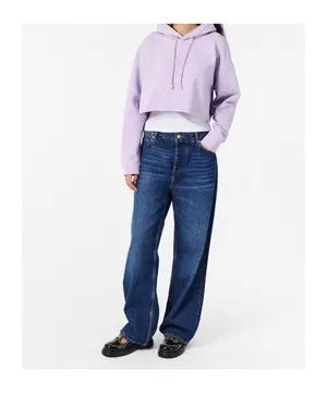 GANNI Cropped Logo Hoodie