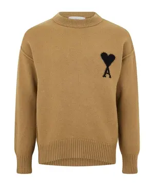 AMI Paris Crew Neck Logo Sweater