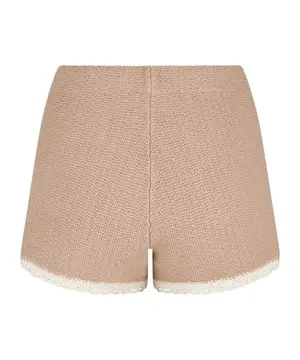 Posse Color-blocked Trim Shorts - Taupe