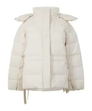 GANNI Hooded Down Jacket - White