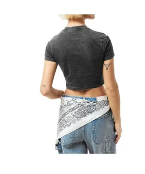 Off-White Cropped Crewneck T-shirt