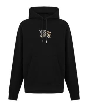 Burberry Over The Head Hoodie - Black