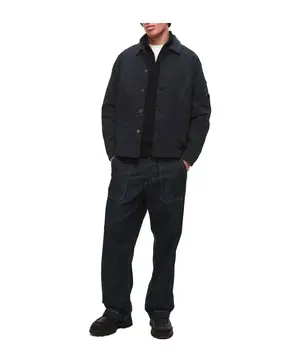 C.P. COMPANY Color-blocked Collar Workwear Jacket
