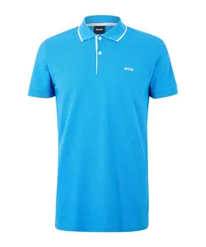 Hugo Boss Logo Short-sleeve Polo Shirt - Blue