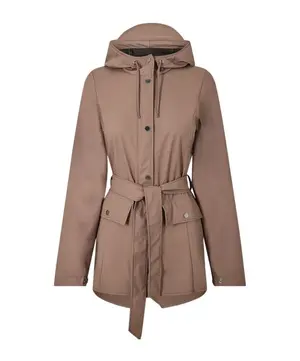 Rains Hooded Jacket - Brown