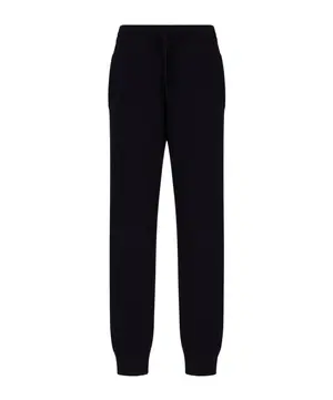 Emporio Armani Knit Jogger Pants - Black