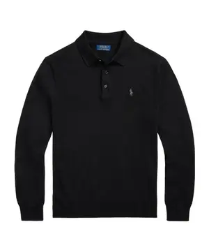 Polo Ralph Lauren Merino Crew Neck Jumper - Black