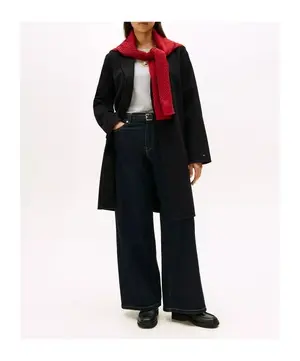 Tommy Hilfiger Belted Overcoat - Black
