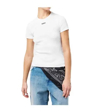 Off-White Stamp Rib Baby Tee